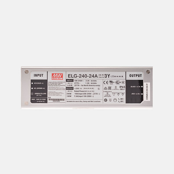 240W - Non Dimmable 24V CV Meanwell LED Driver fossLED