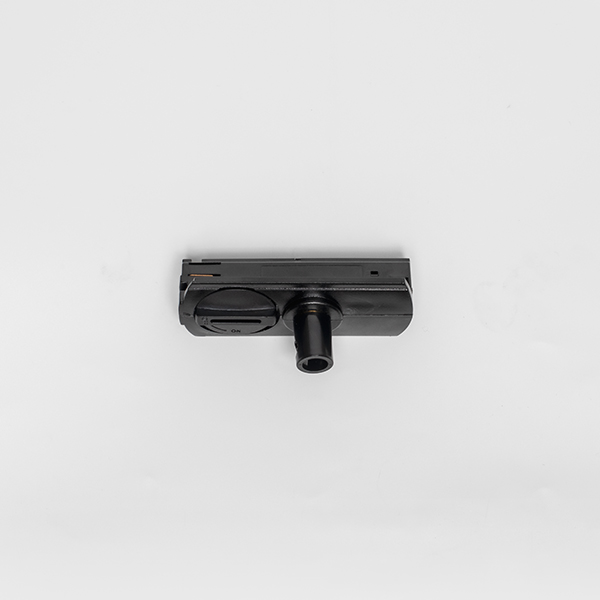 Pendant Adaptor in Black Single Circuit Track Component