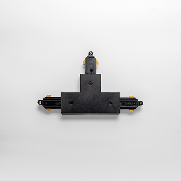 T Earth Inside Left Black Connector Track Component - fossLED